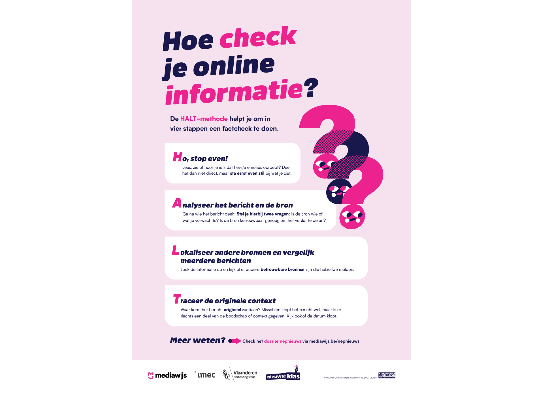 Nieuws in de Klas » Hoe check je online informatie?